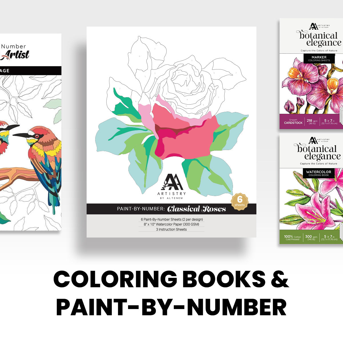 paint by numbers coloring book for adults