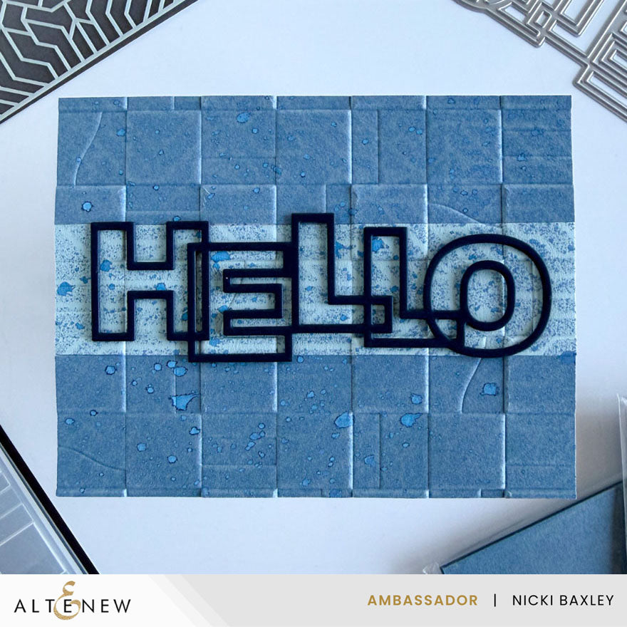 Outlined Hello Die Set | Altenew