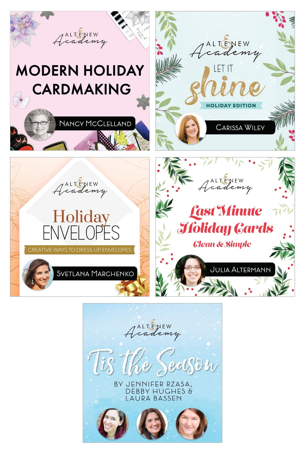 Online Holiday Card Making Class Bundle | Altenew