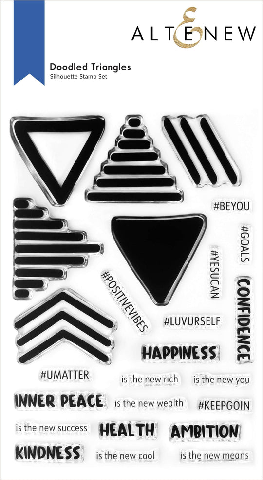 Doodled Triangles Stamp Set | Altenew