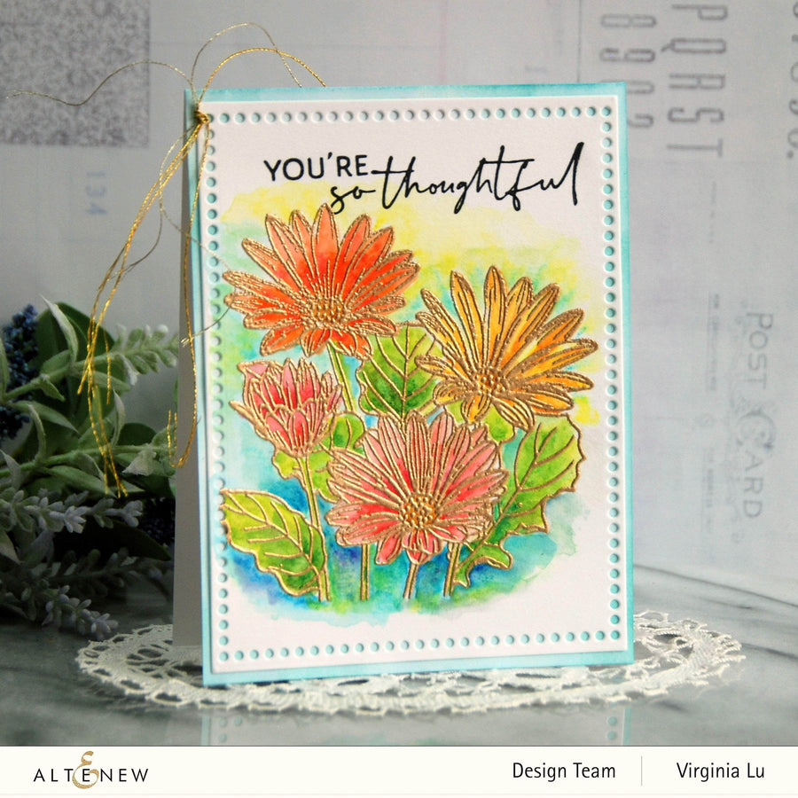 Paint-A-Flower: African Daisy Outline Stamp Set | Altenew