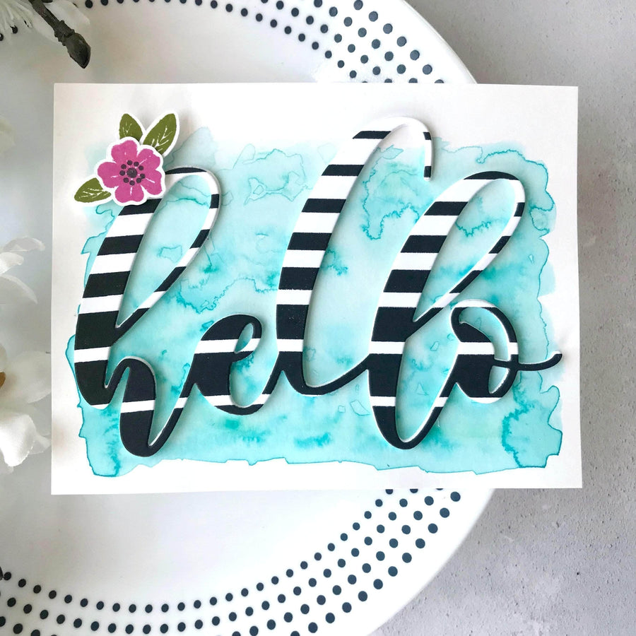Mega Hello Die | Large Die for Cards & Crafts - Altenew
