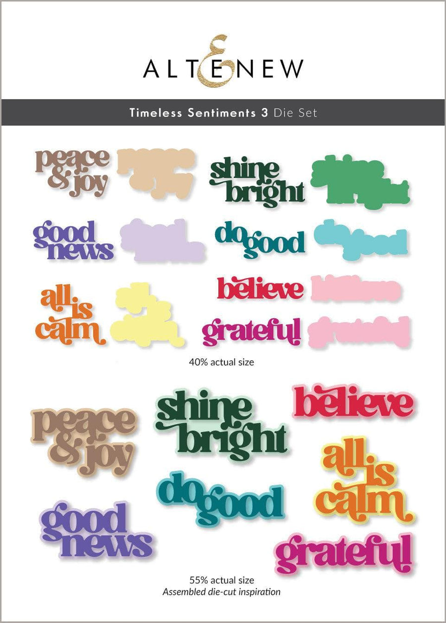 Timeless Sentiments Die Set: Holiday Edition | Altenew