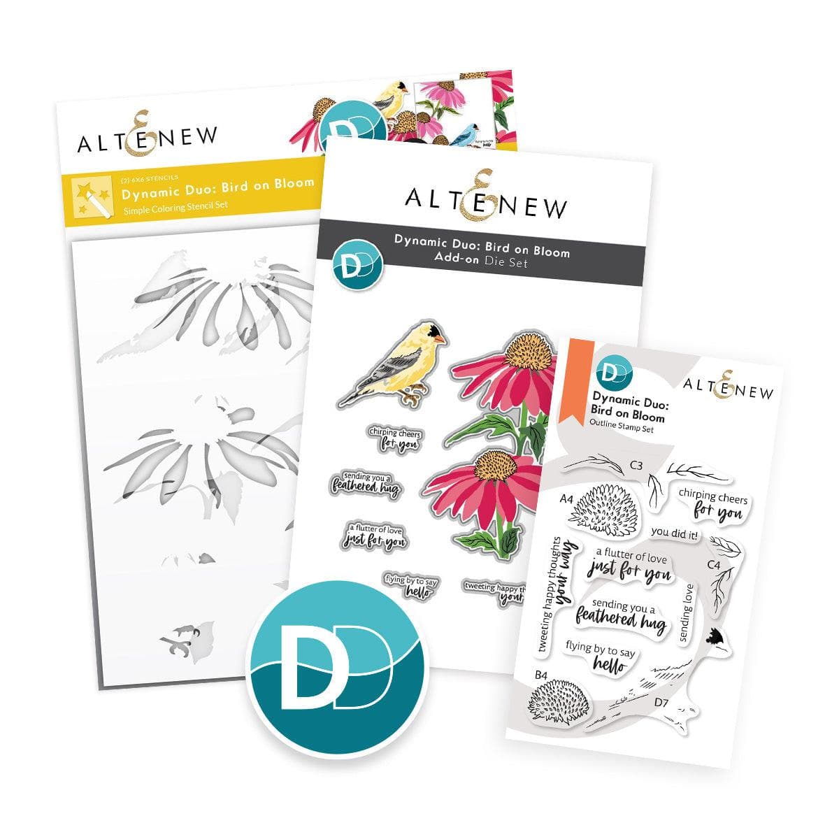 Dynamic Duo: Bird on Bloom & Add-on Die Bundle | Altenew
