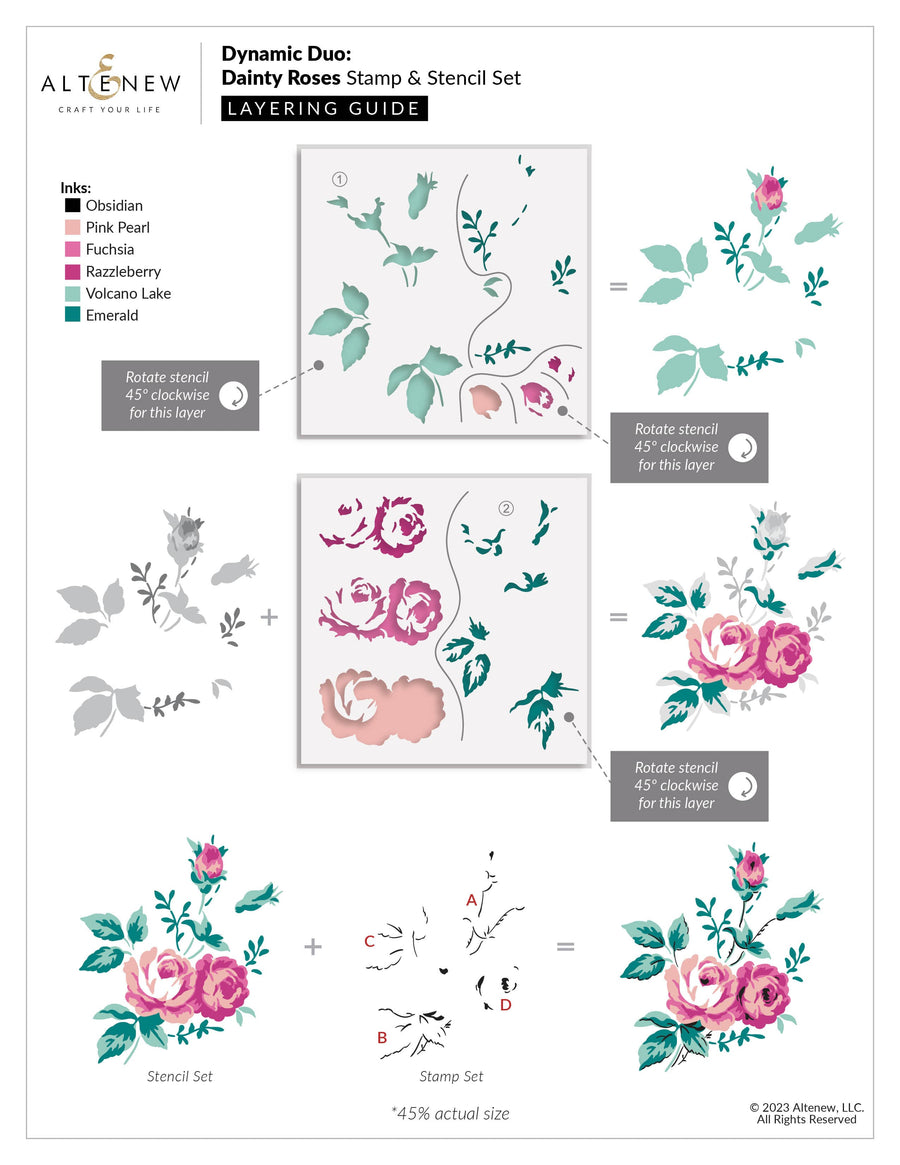 Dynamic Duo: Dainty Roses | Altenew