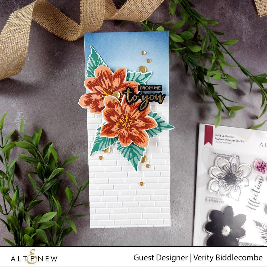 Brick Wall 3D Embossing Folder | Altenew