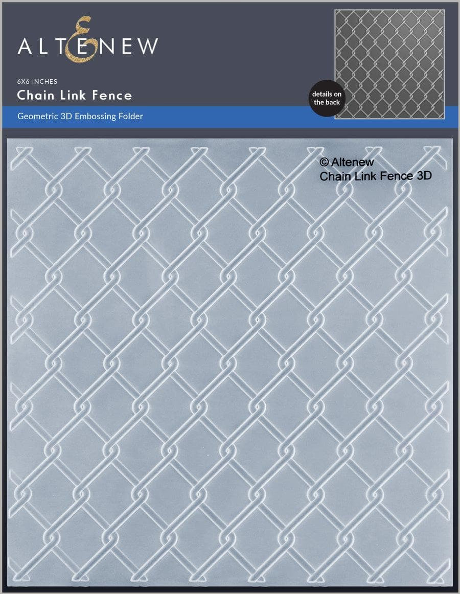 Chain Link Fence 3D Embossing Folder | Altenew