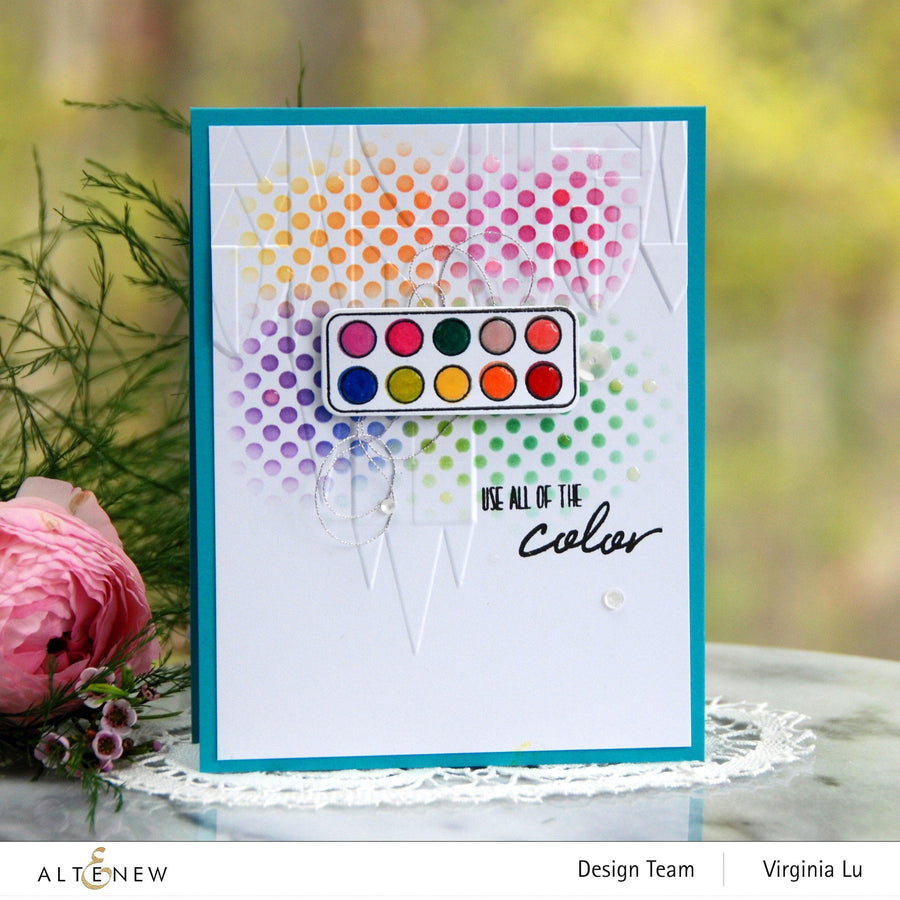 Geometric Castle 3D Embossing Folder | Altenew