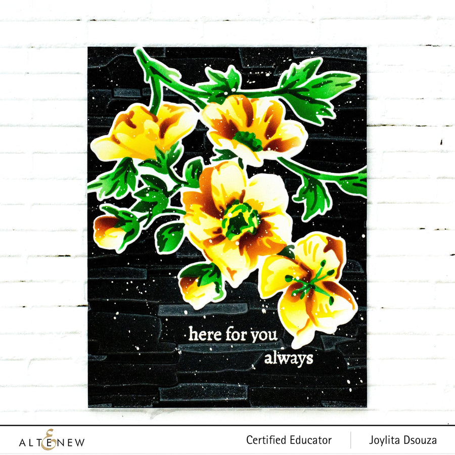 Masonry Wall 3D Embossing Folder | Altenew