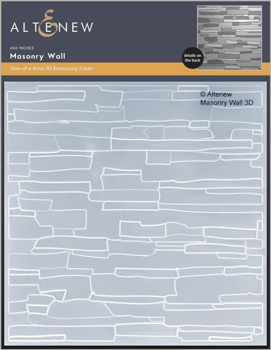 Masonry Wall 3D Embossing Folder | Altenew