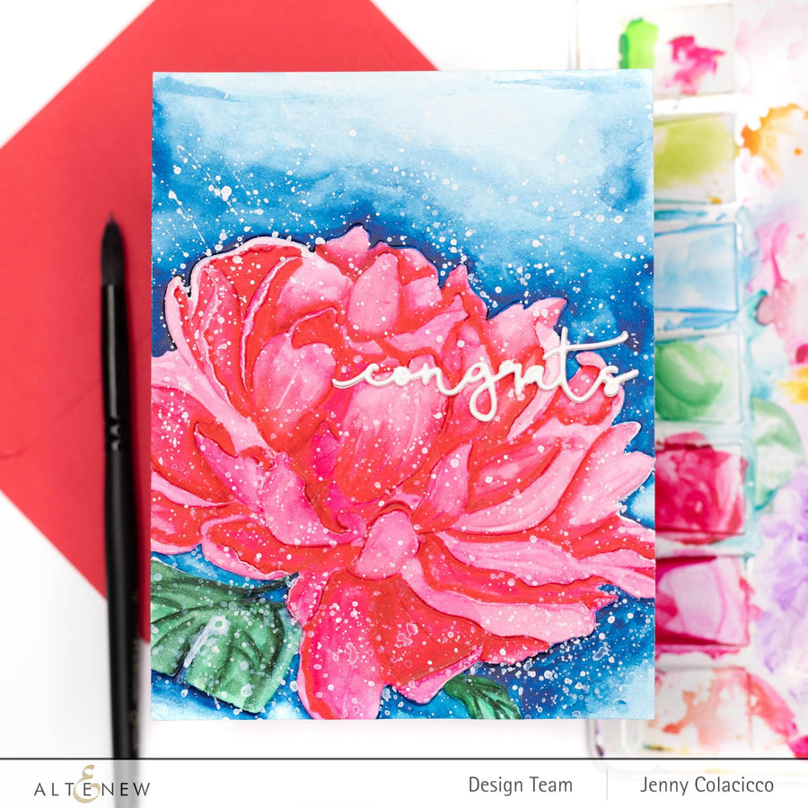 Peony Sunshine 3D Embossing Folder | Altenew