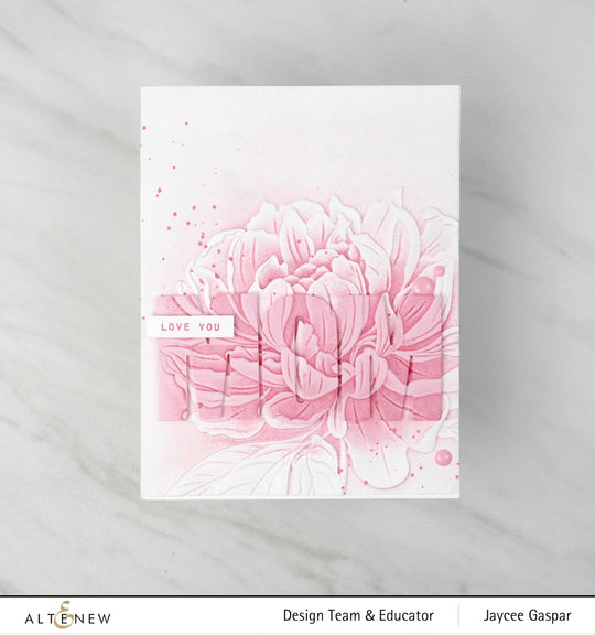 Peony Sunshine 3D Embossing Folder | Altenew