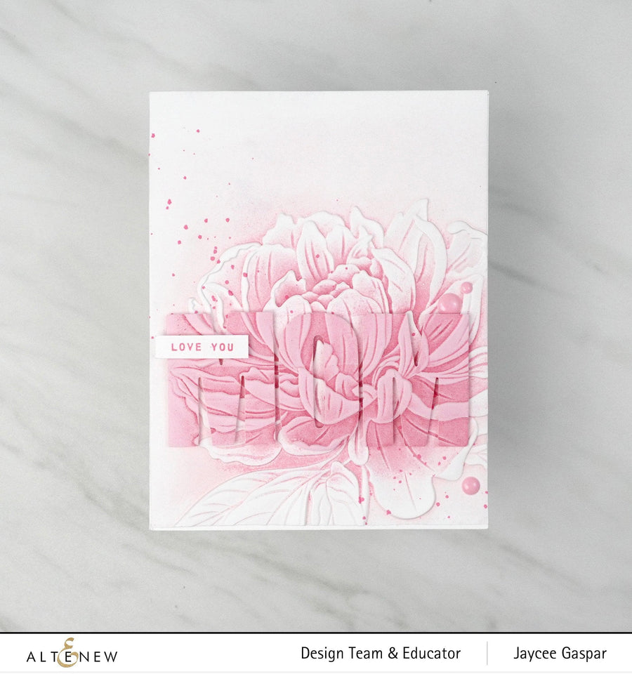 Peony Sunshine 3D Embossing Folder | Altenew