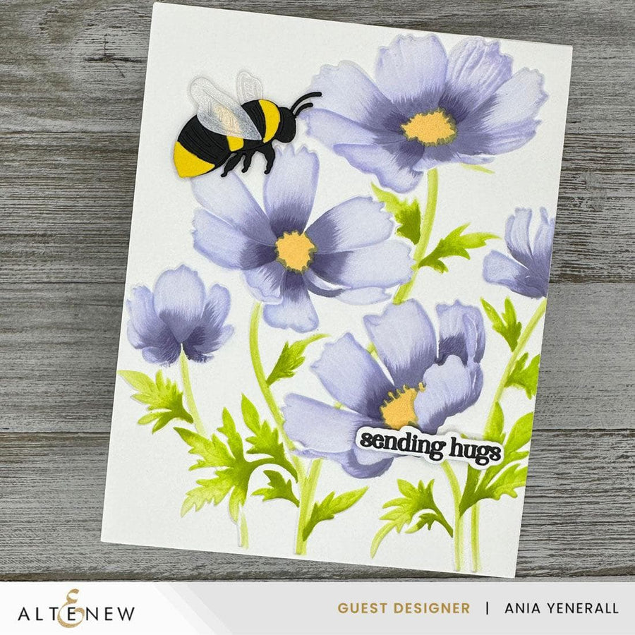 Dancing Cosmos: Stencil & Embossing Folder Bundle | Altenew