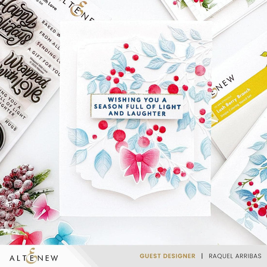 Lush Berry Branch: Embossing Folder & Stencil Bundle | Altenew