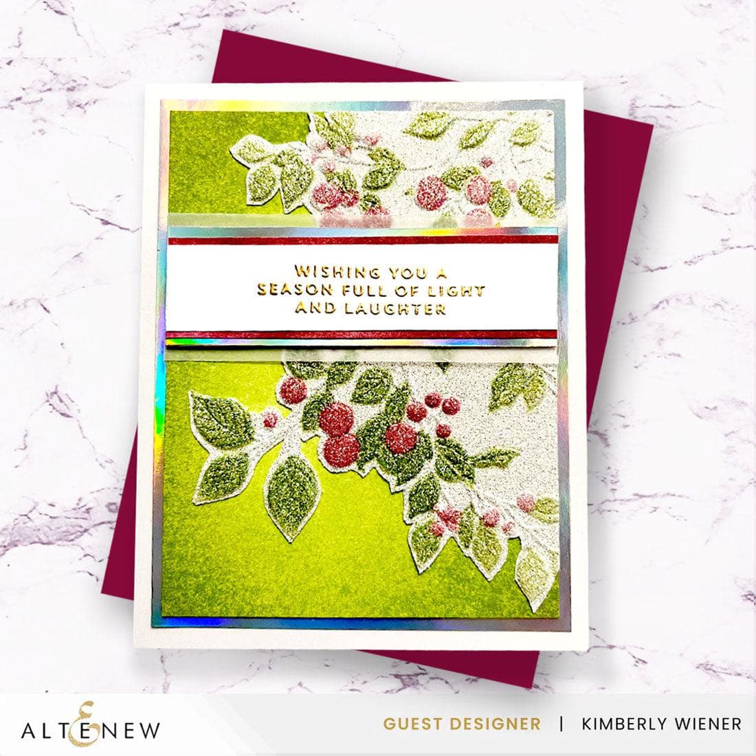 Lush Berry Branch: Embossing Folder & Stencil Bundle | Altenew