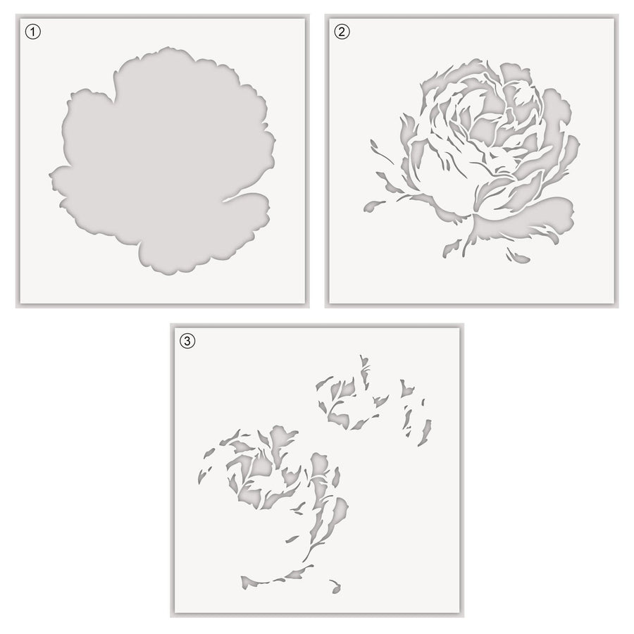Gilded Rose Layering Stencil Set (4 in 1) | Altenew