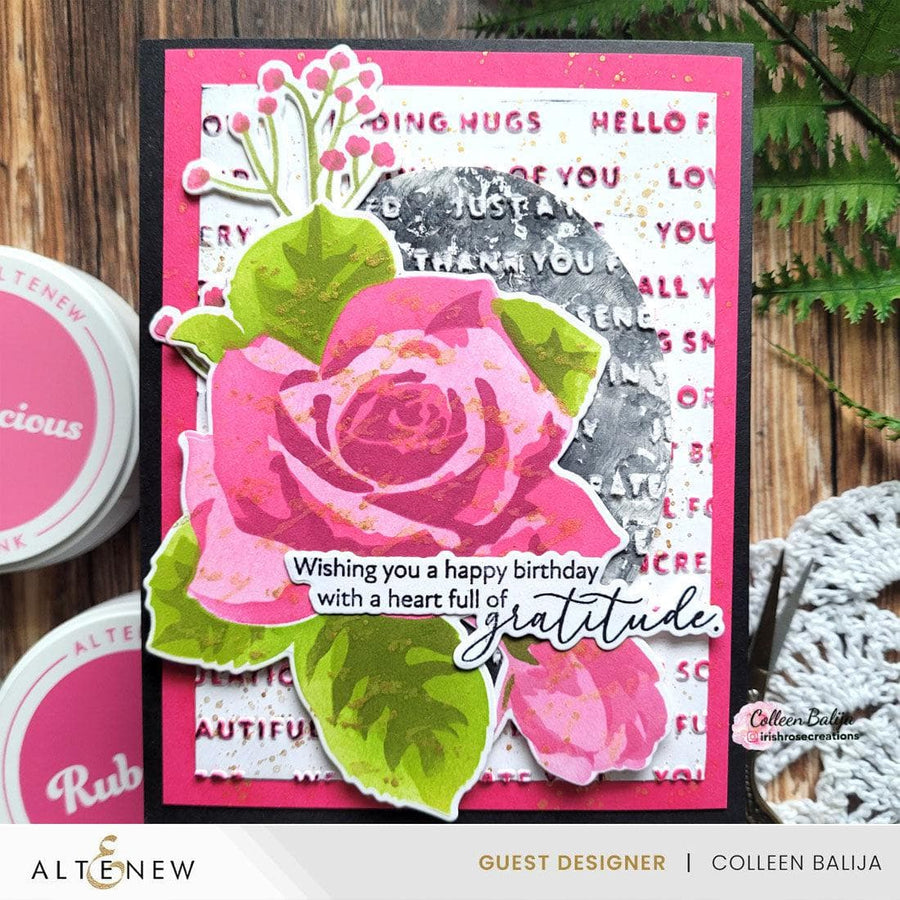 Stencil Art: Romantic Roses Layering Stencil Set (6 in 1) | Altenew